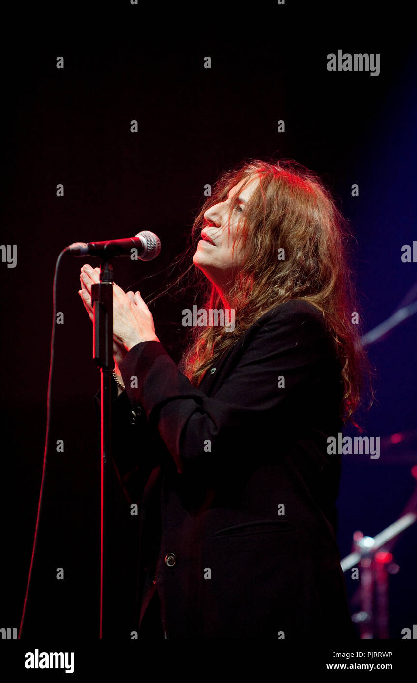 American singer-songwriter Patti Smith in concert at the Sinner's Day ...