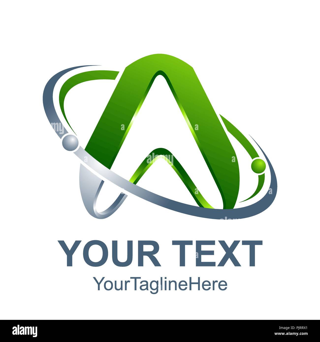 3d abstract Letter A logo design template elements. abstract letter A ...