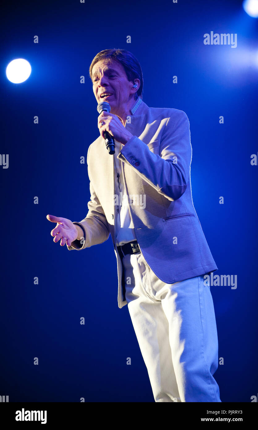 Flemish singer Paul Severs in concert at the Schlagerfestival in ...