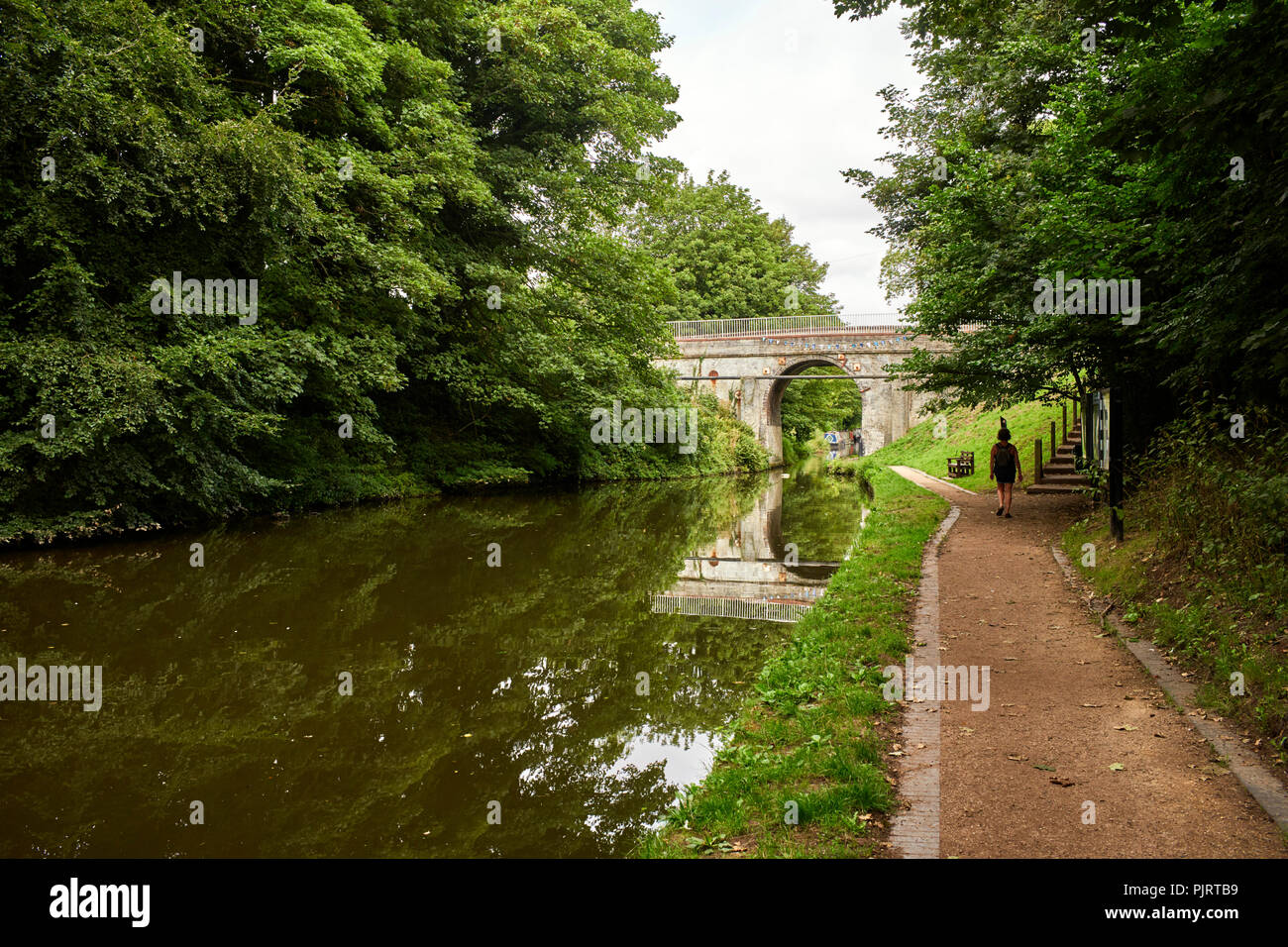 Bridge 14 at Brewood on the Shropshire Union canal viewed from the ...