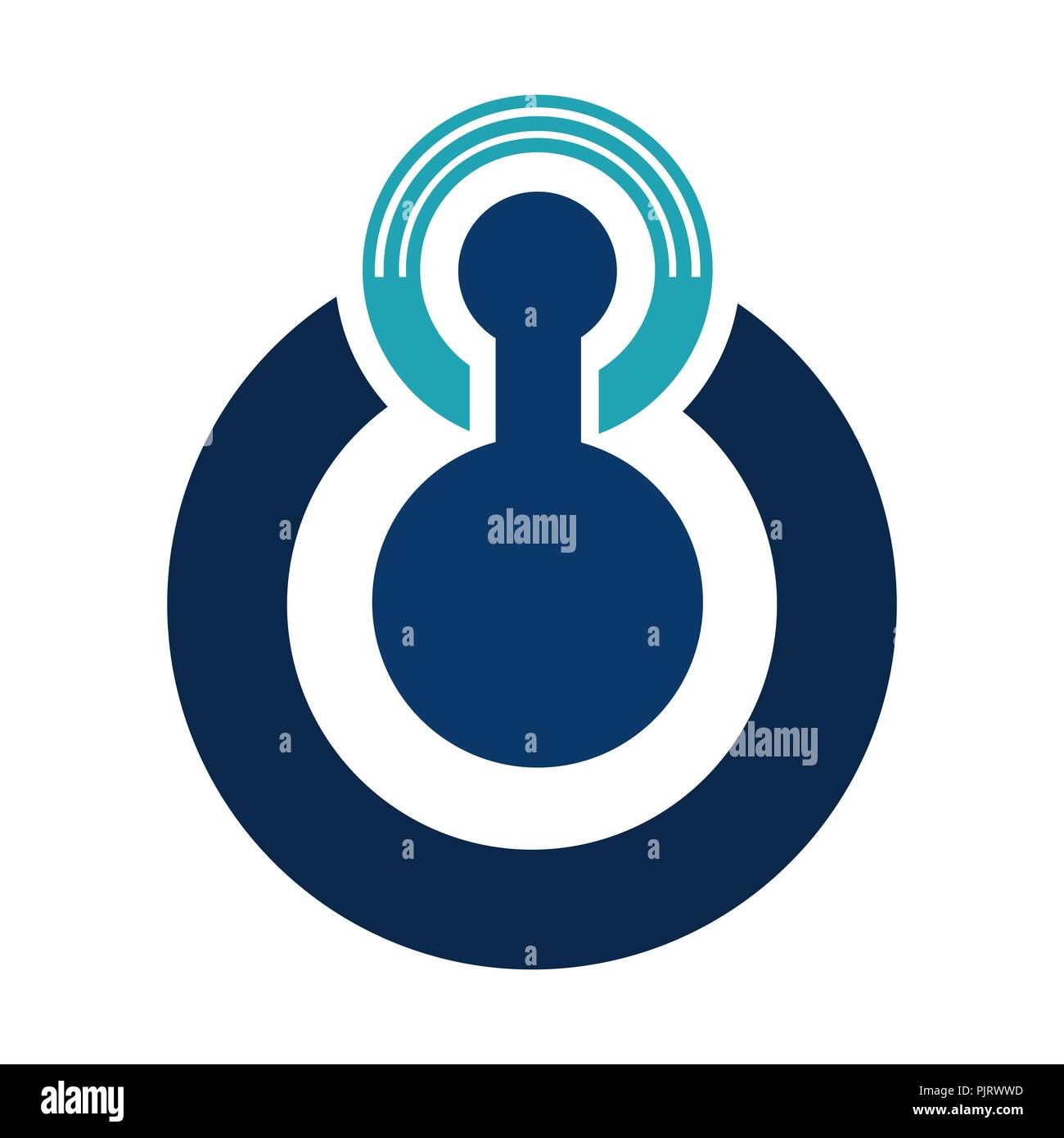 tech logo concept vector logo concept illustration. Security logo sign ...