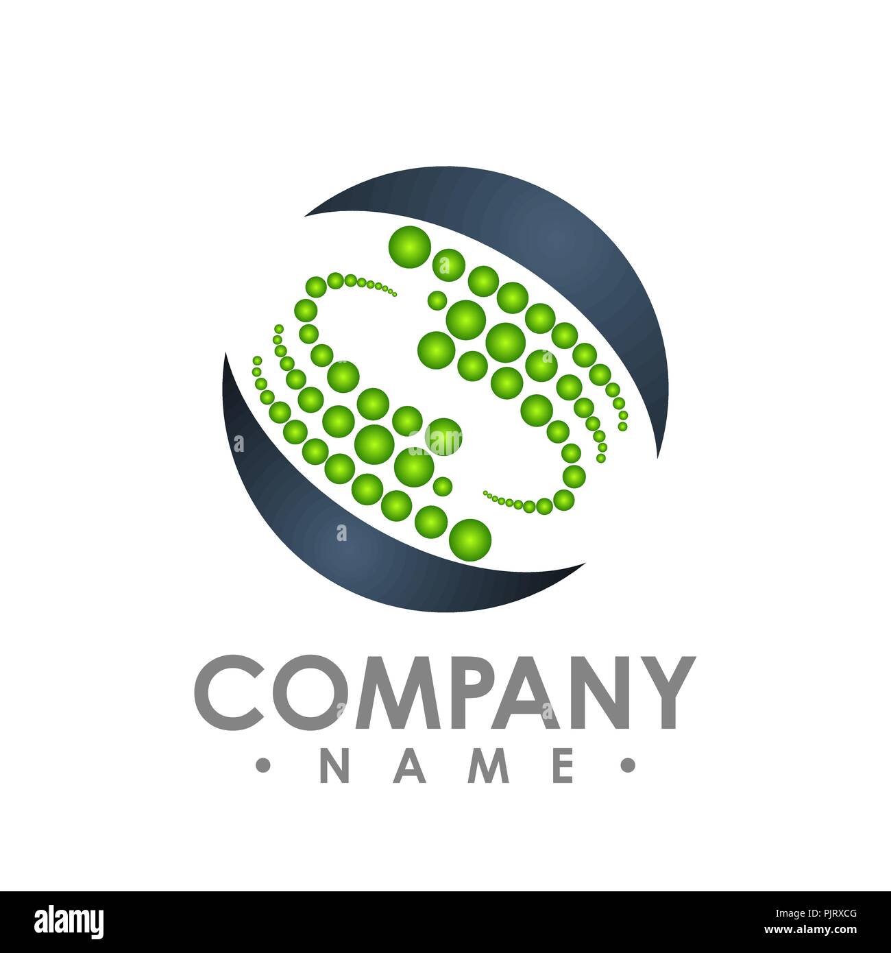 Technology orbit web rings logo design. Vector circle ring logo design ...