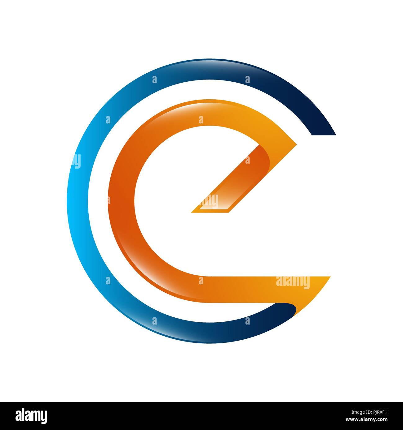 Abstract Letter e logo design template elements. abstract letter e ...