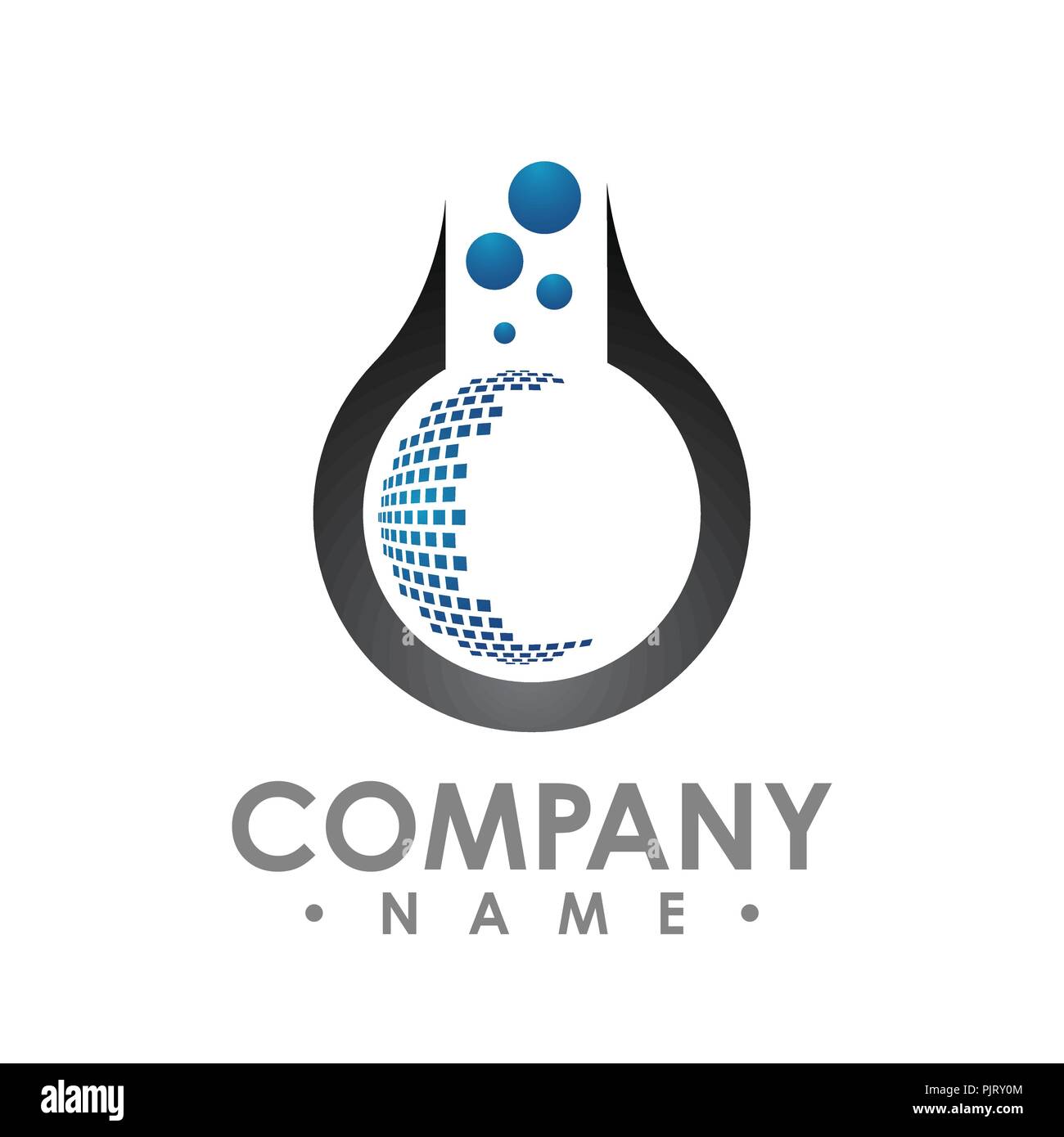 Logo and business card template for creative studio, Medical, Chemical ...