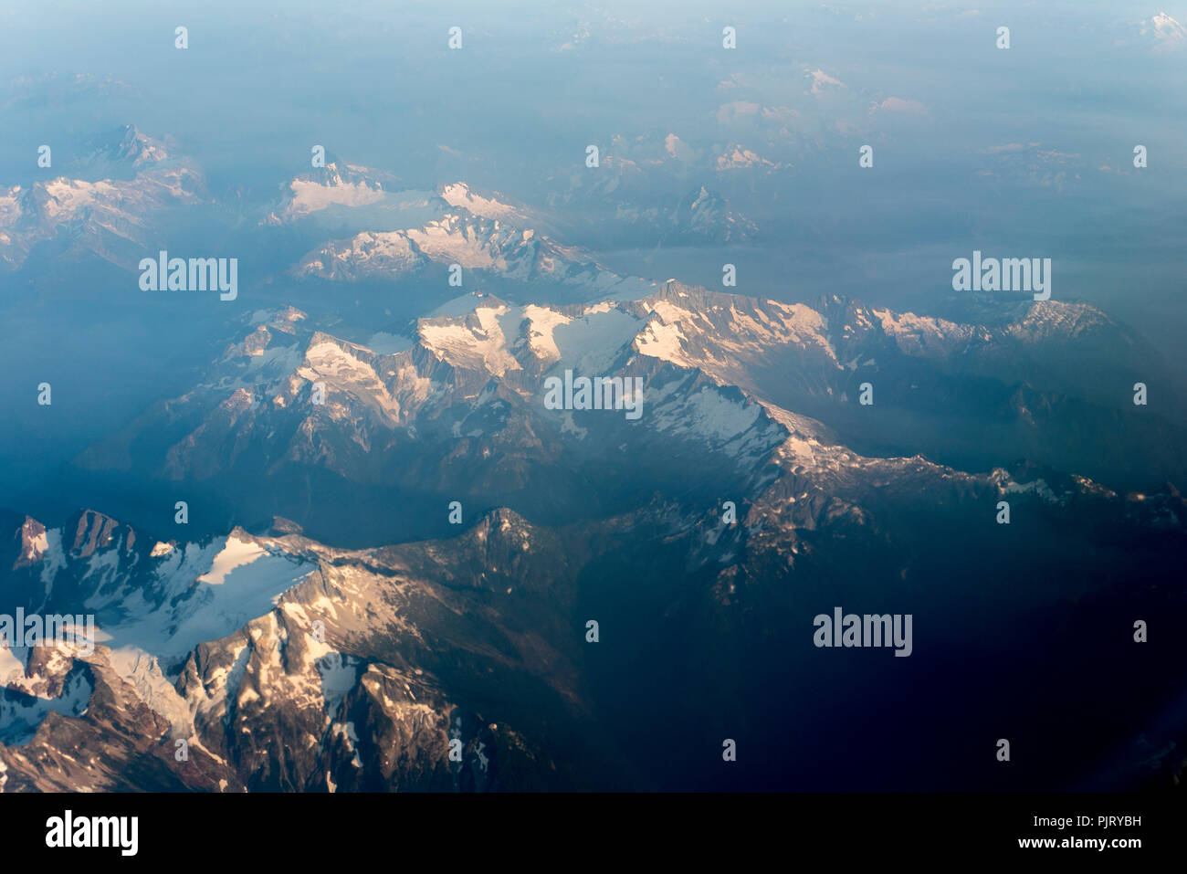 Cascade Mountain Range Aerial