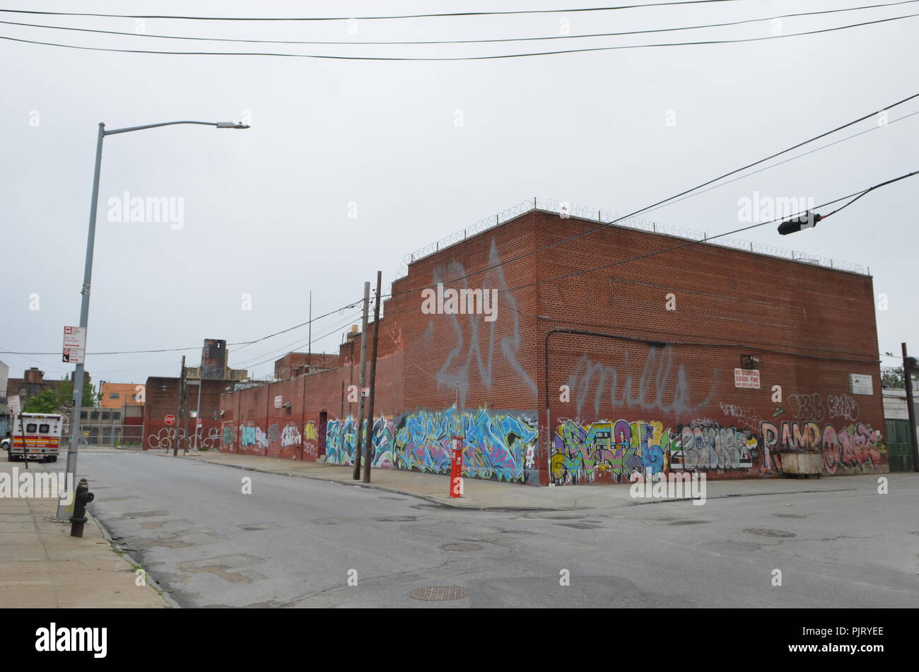 Mural art at East Williamsburg in Brooklyn. The Bushwick Collective has ...