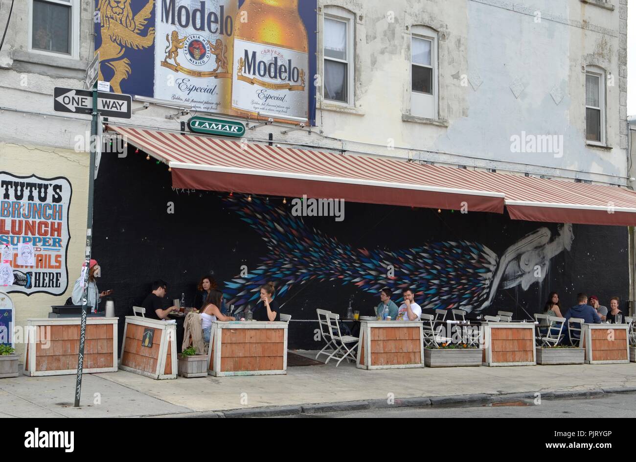 Mural art at East Williamsburg in Brooklyn. The Bushwick Collective has ...