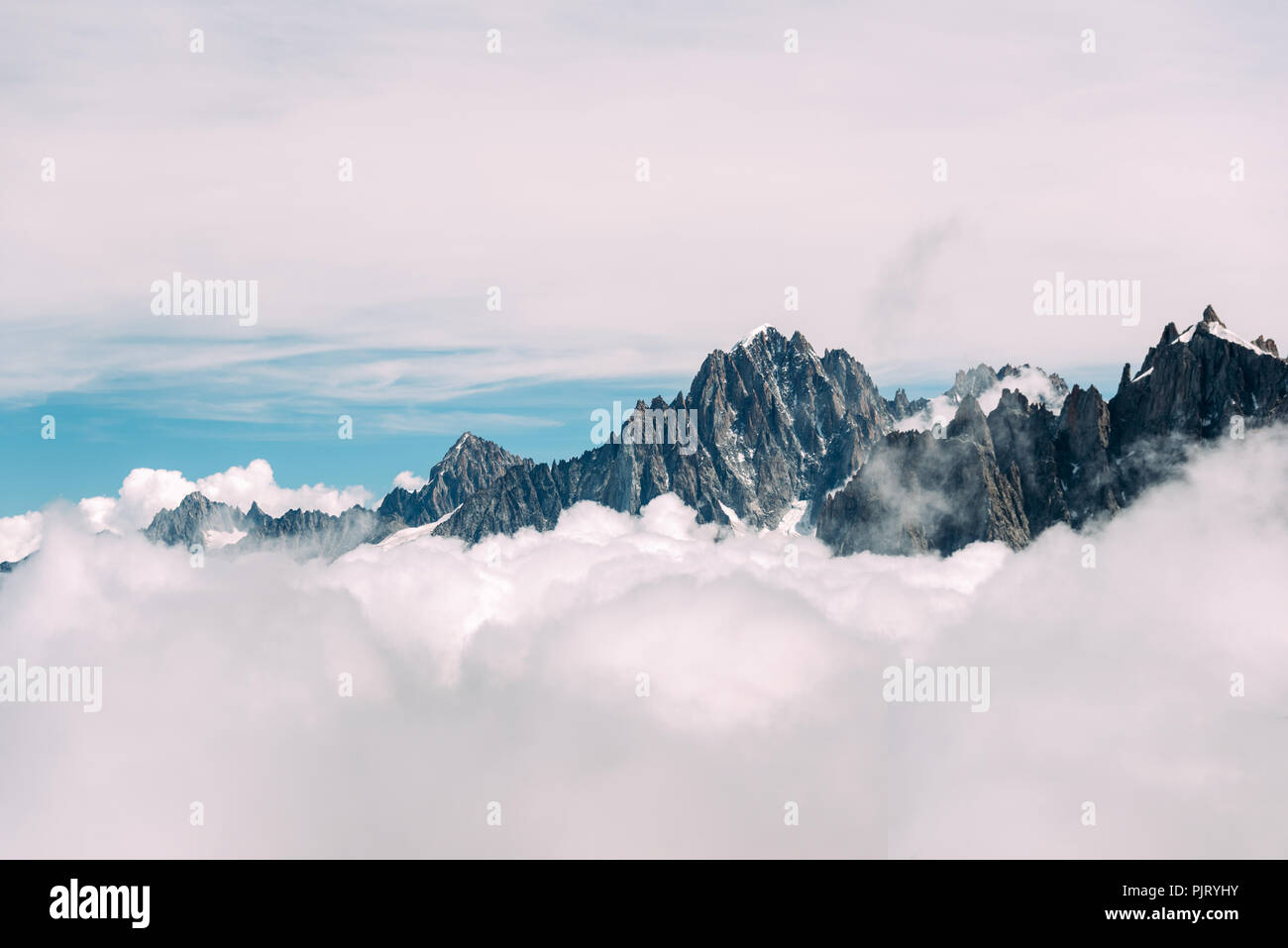 Alps above clouds hi-res stock photography and images - Alamy