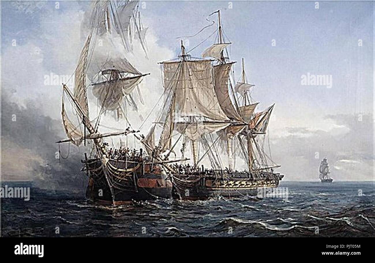 Bellone vs Lord Nelson-Mayer Stock Photo - Alamy