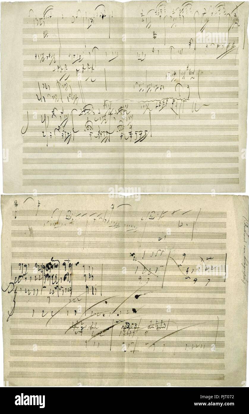 Beethoven manuscript hi-res stock photography and images - Alamy