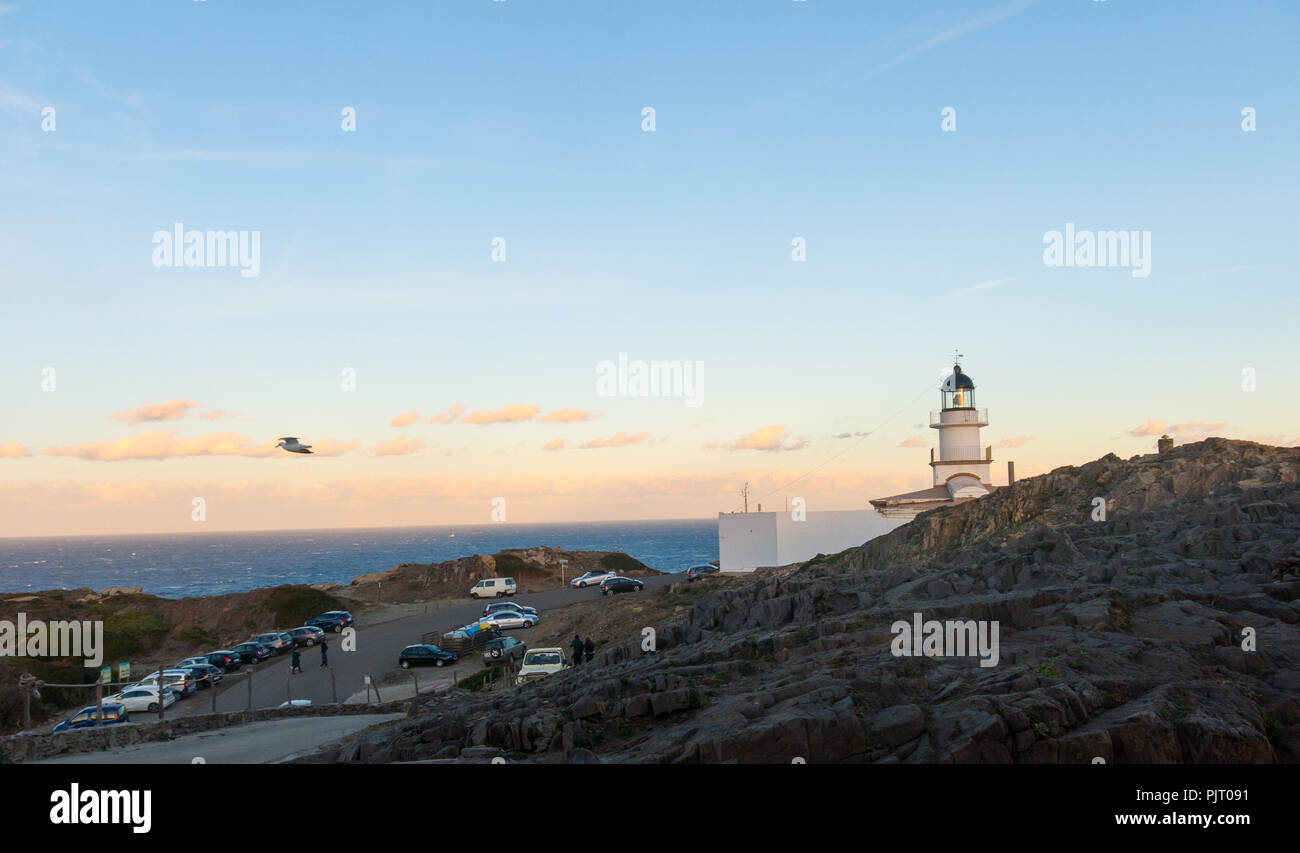 Lighthouse of the Cap de Creus Natural Park, the westernmost point of ...