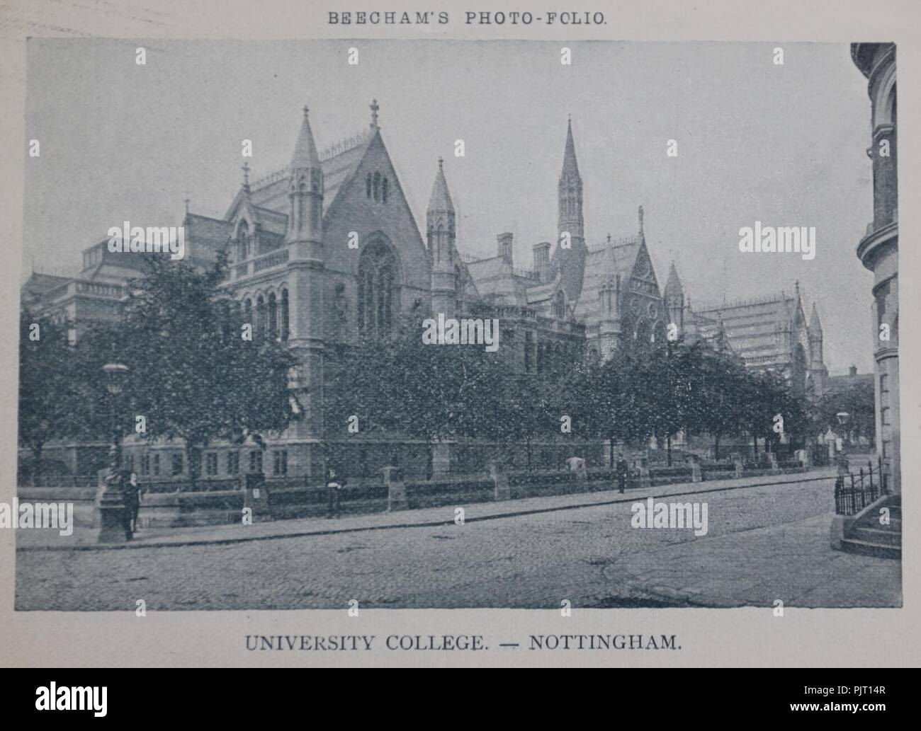 Beecham's Photo-Folio, University College, Nottingham Stock Photo - Alamy