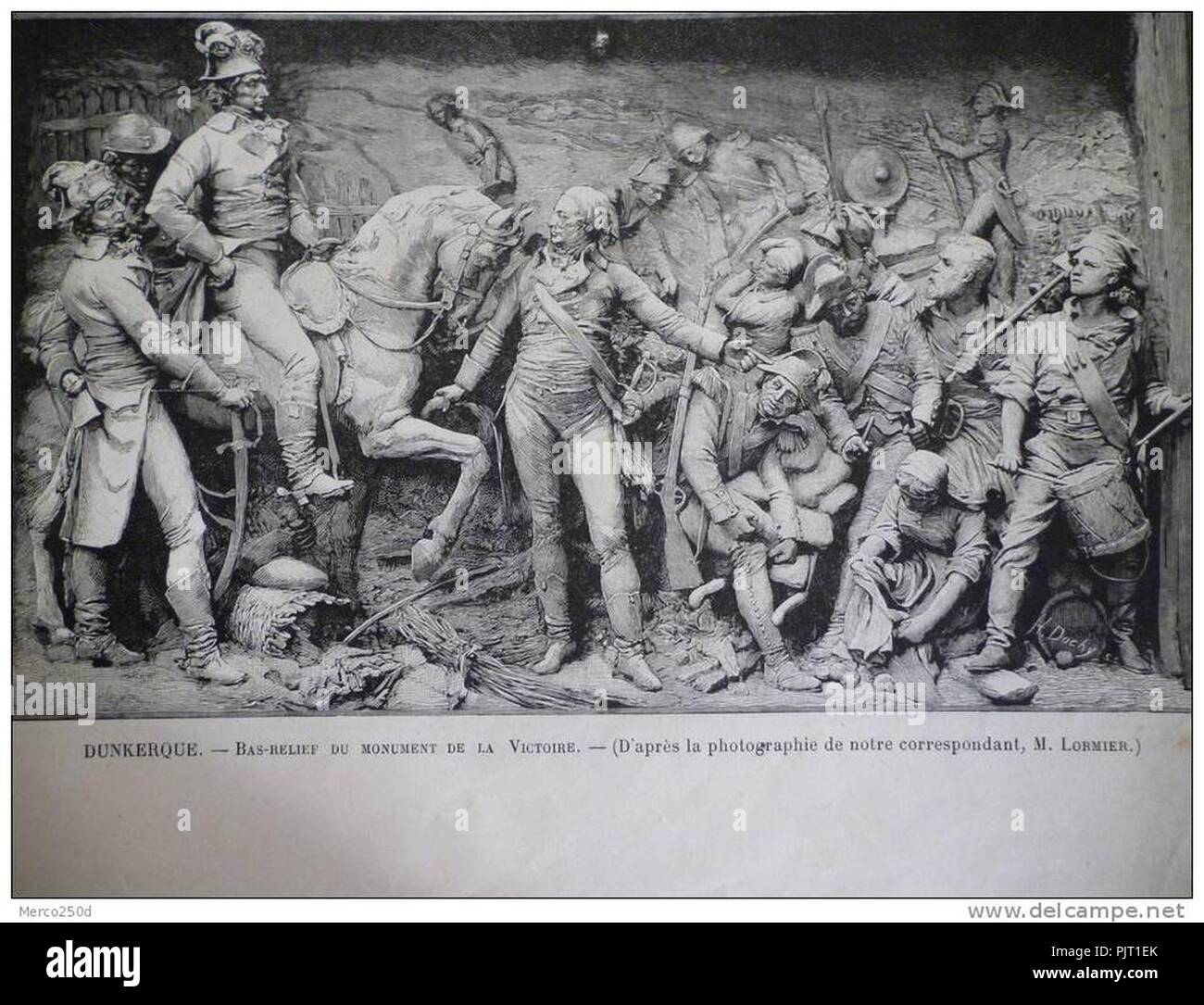 Bas relief colonne de la Victoire Stock Photo - Alamy