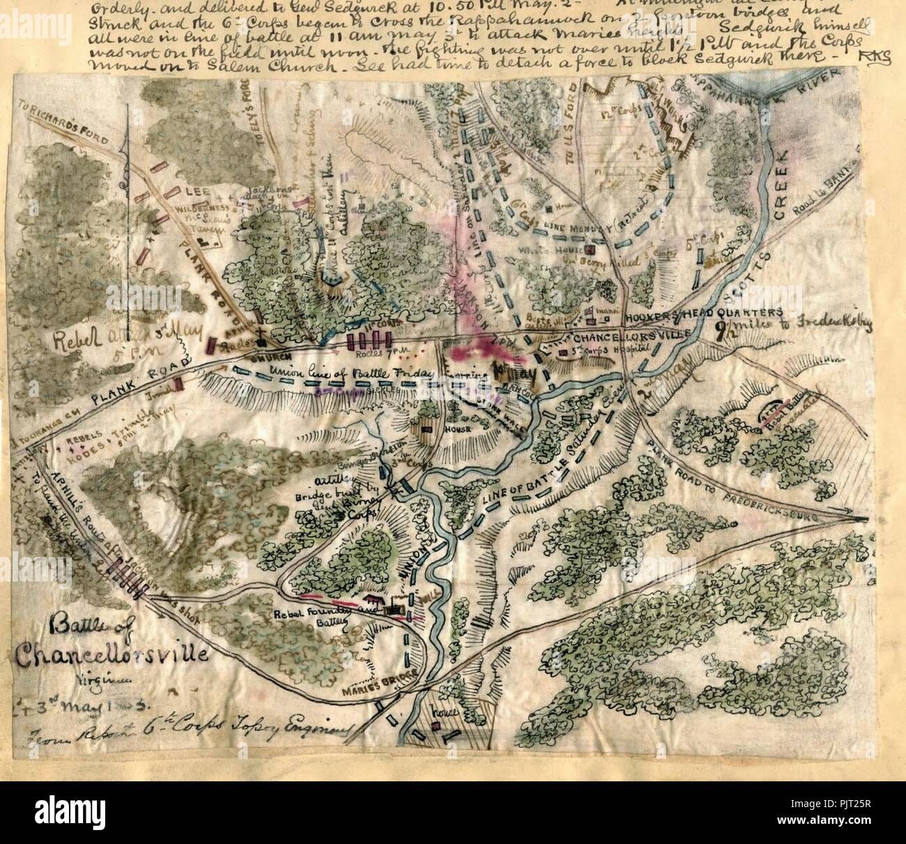 Battle of chancellorsville may 1863 hi-res stock photography and images ...