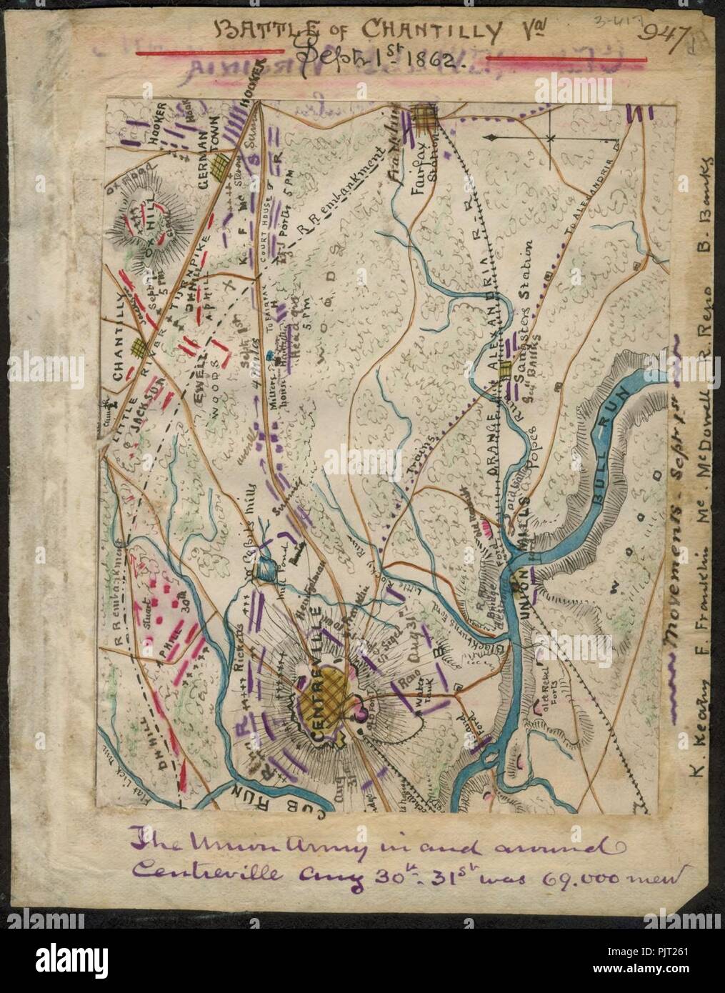 Battle of Chantilly Va Stock Photo - Alamy