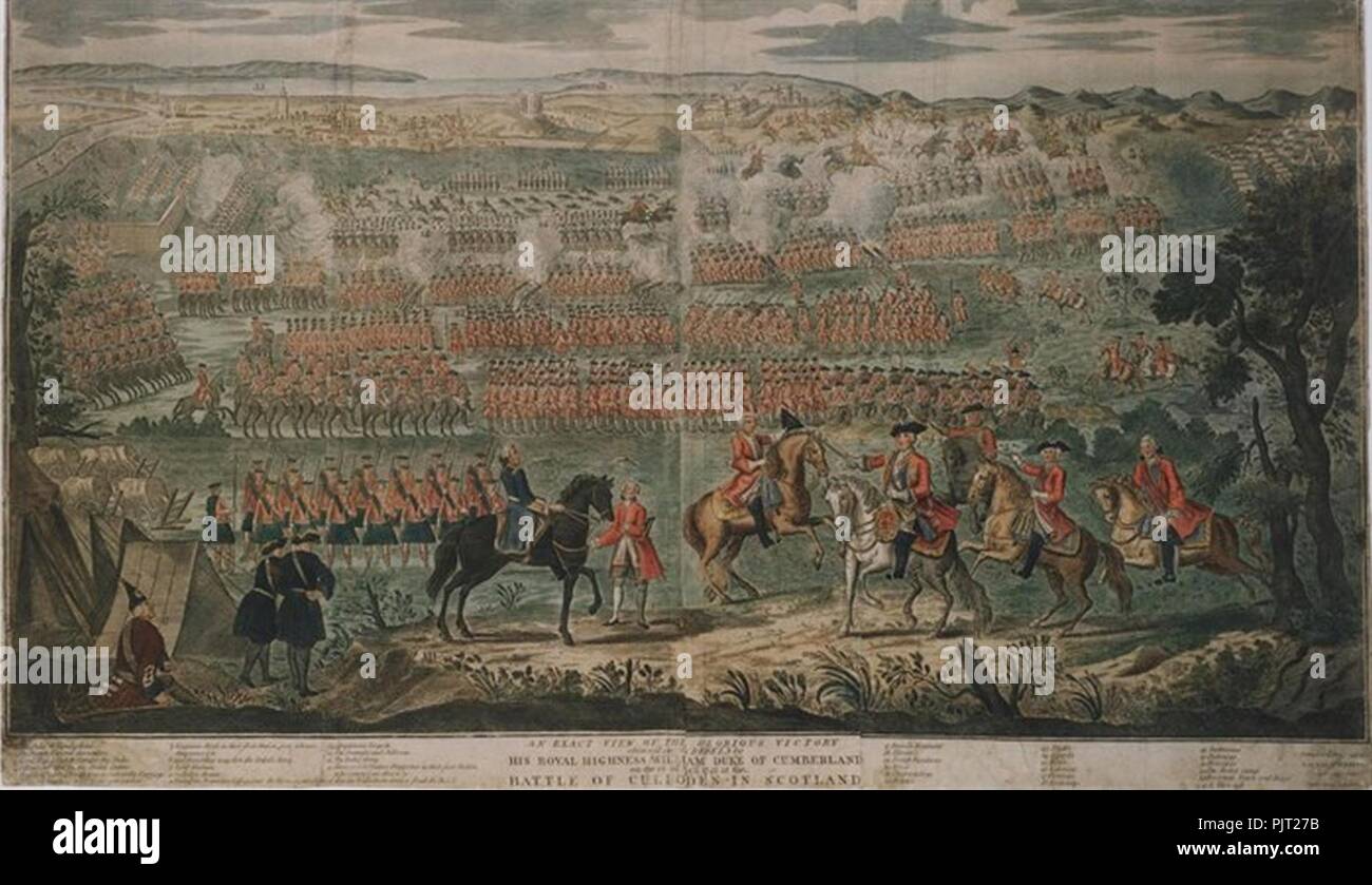 The battle of culloden painting hi-res stock photography and images - Alamy