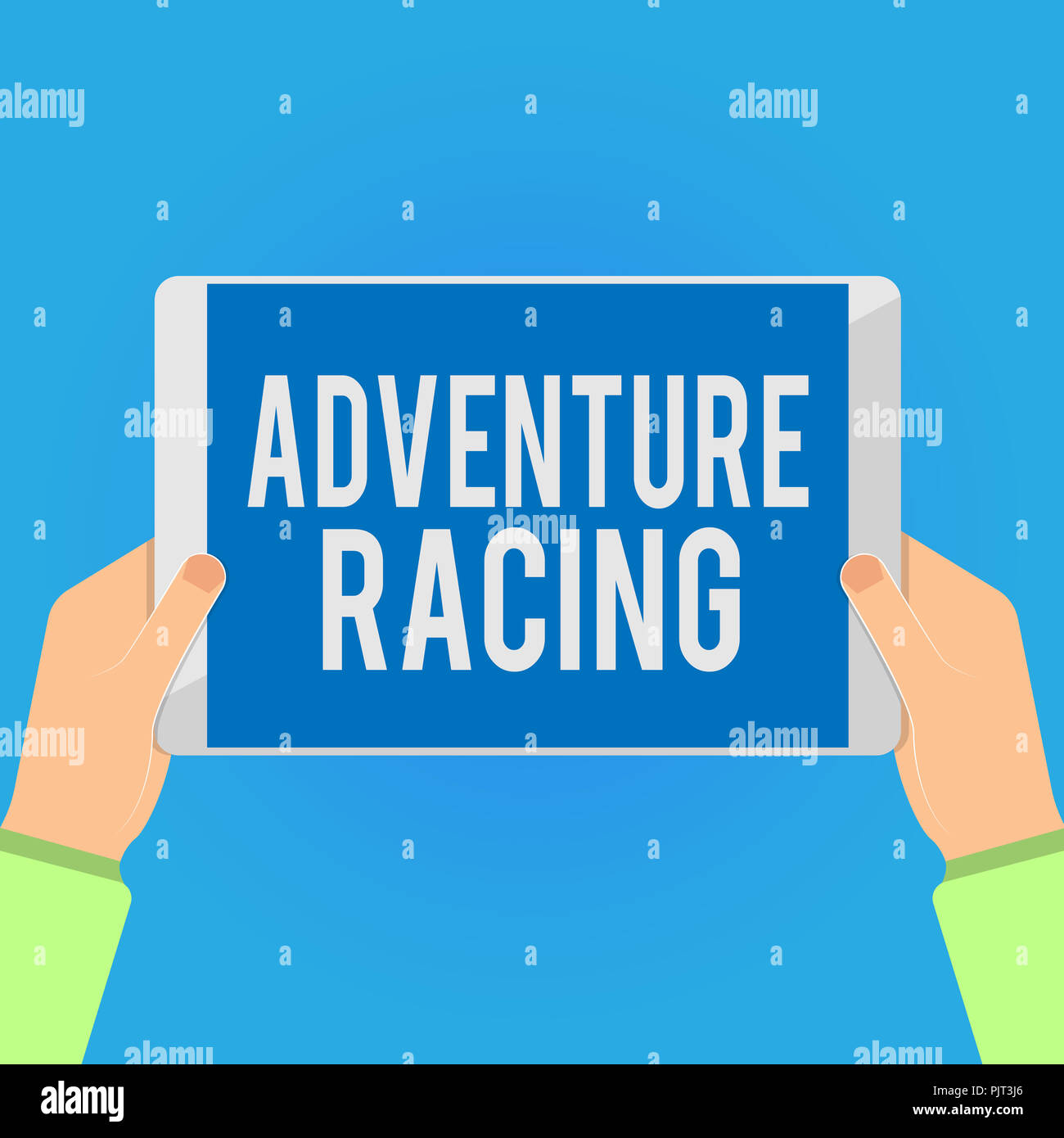 Writing note showing Adventure Racing. Business photo showcasing ...