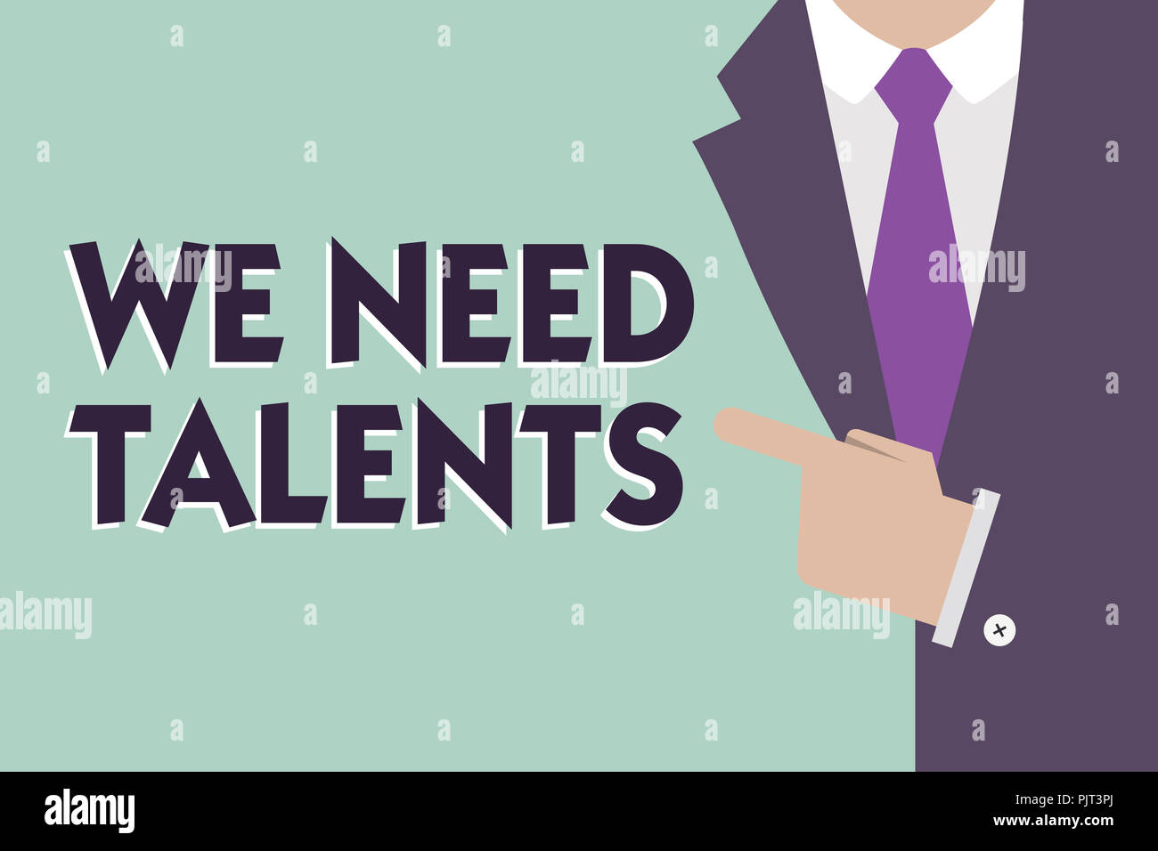 Text sign showing We Need Talents. Conceptual photo new recruitment ...