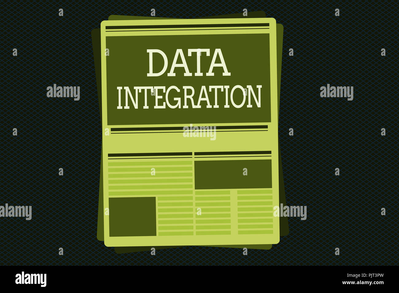 Writing note showing Data Integration. Business photo showcasing ...
