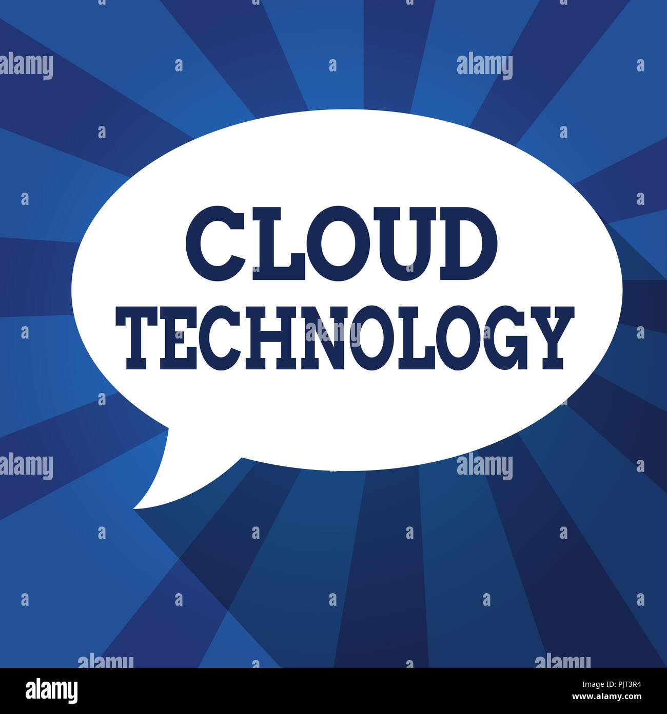 Writing note showing Cloud Technology. Business photo showcasing storing and accessing data and ...