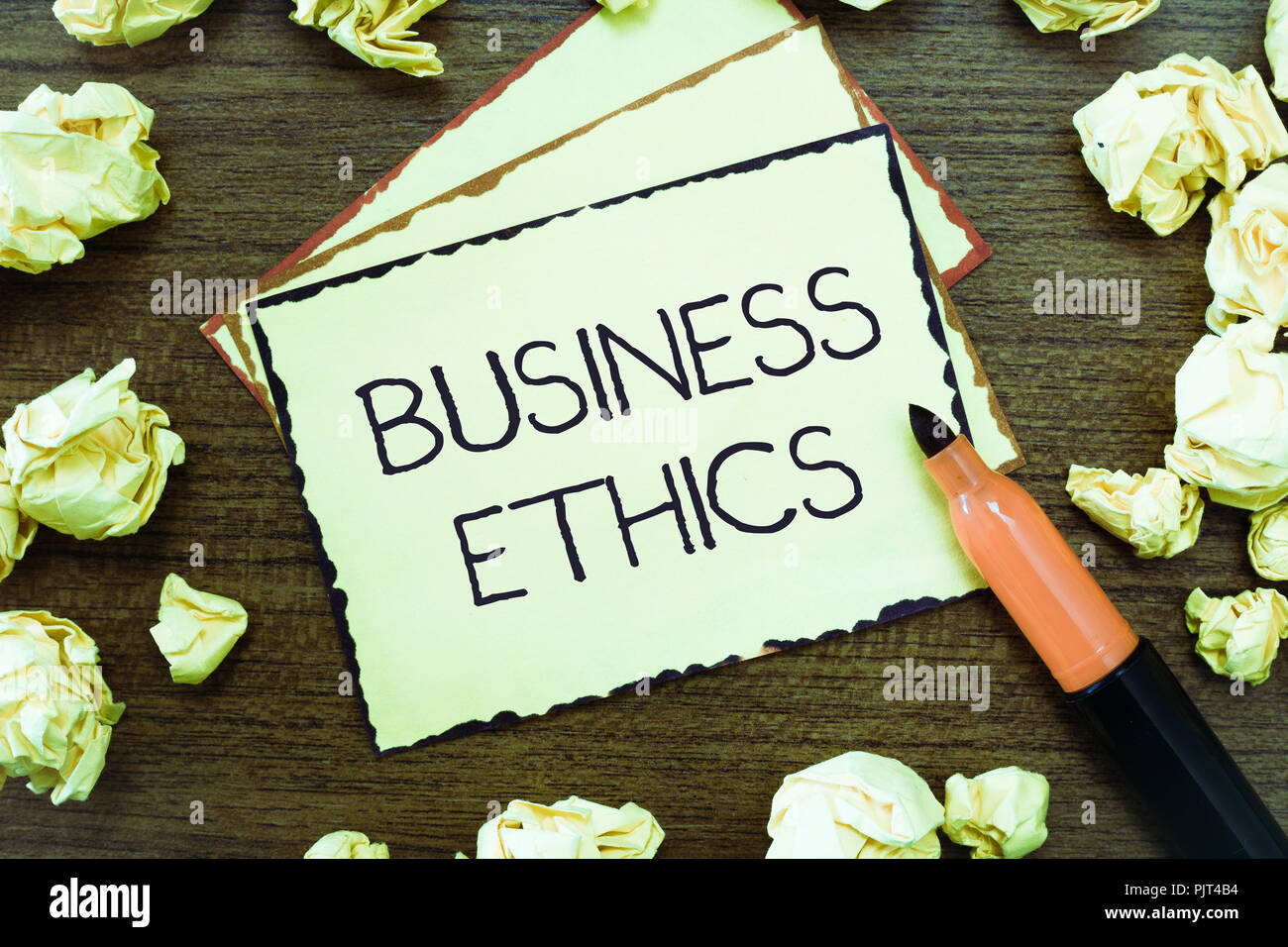 Word writing text Business Ethics. Business concept for Moral ...