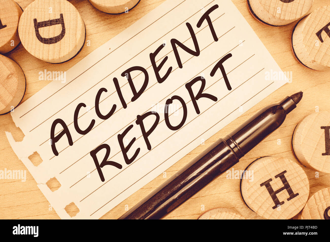 Word writing text Accident Report. Business concept for A form that is ...