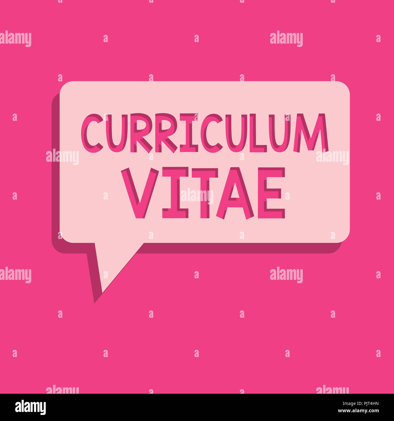 Word writing text Curriculum Vitae. Business concept for overview of ...