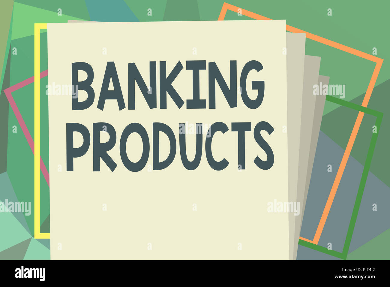 Writing note showing Banking Products. Business photo showcasing safe ...