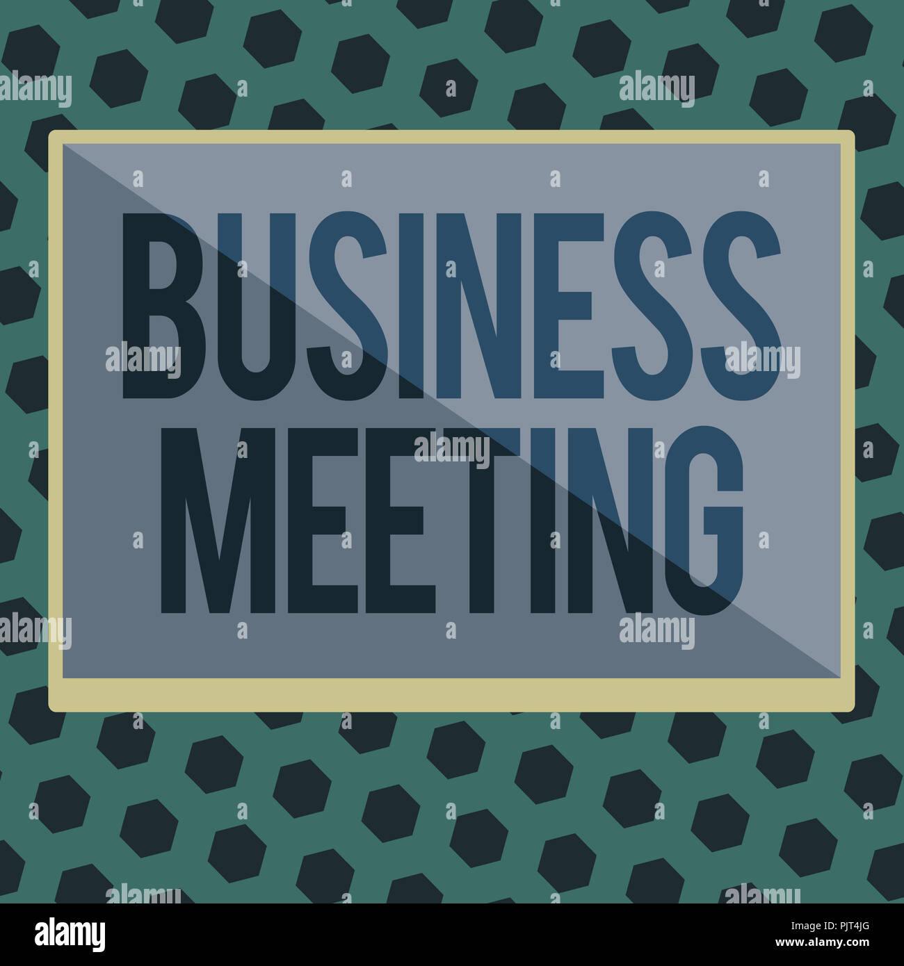 Word writing text Business Meeting. Business concept for used discuss ...