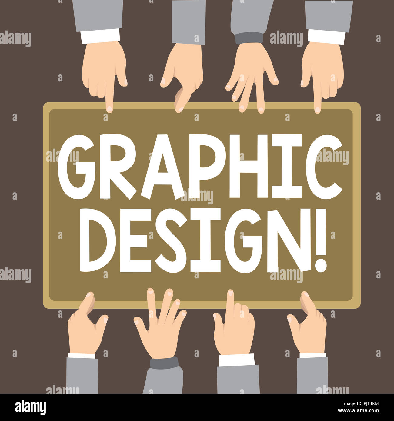 Text sign showing Graphic Design. Conceptual photo art or skill of ...