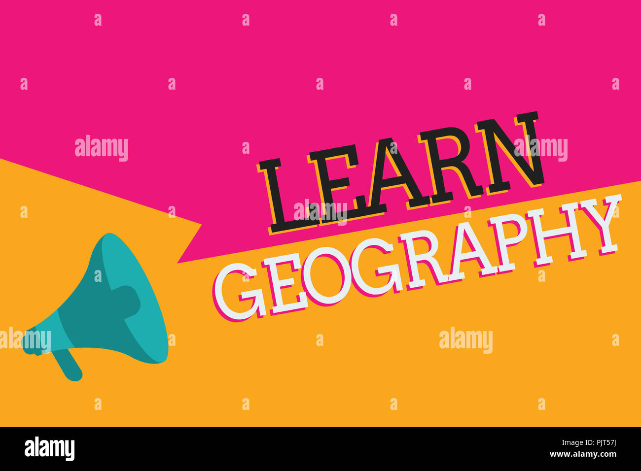 Text sign showing Learn Geography. Conceptual photo study of physical ...