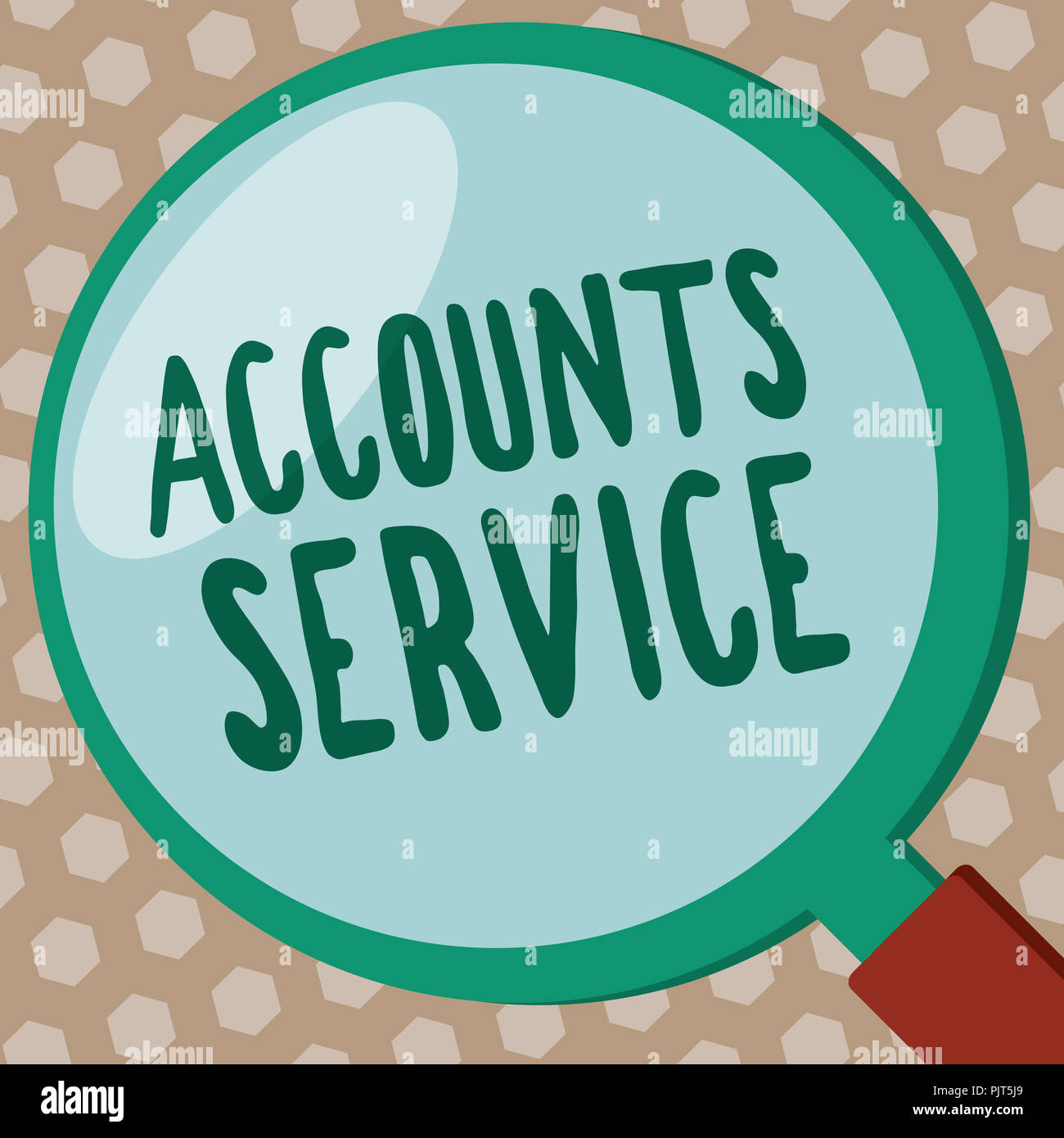 Word writing text Accounts Service. Business concept for accessing list ...