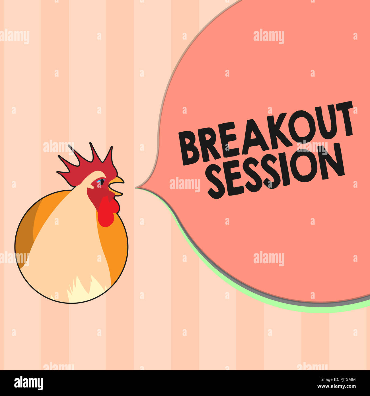 Text sign showing Breakout Session. Conceptual photo workshop ...