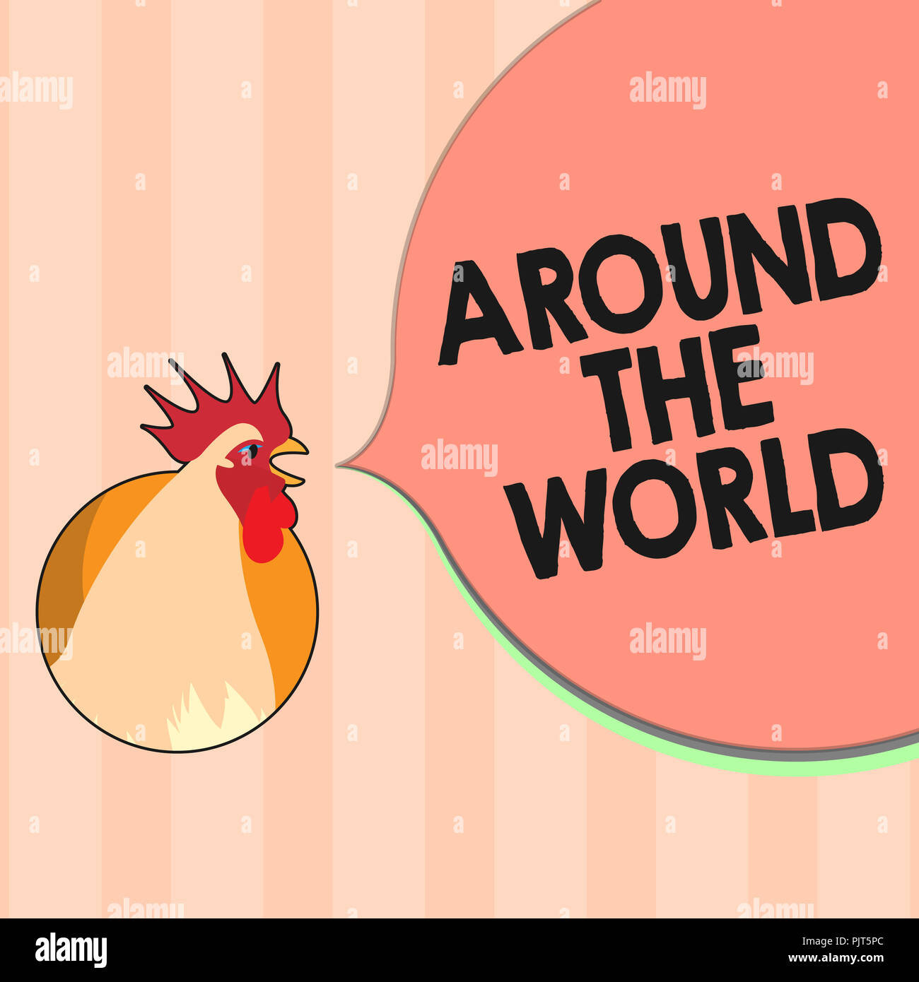 Text sign showing Around The World. Conceptual photo saying that ...