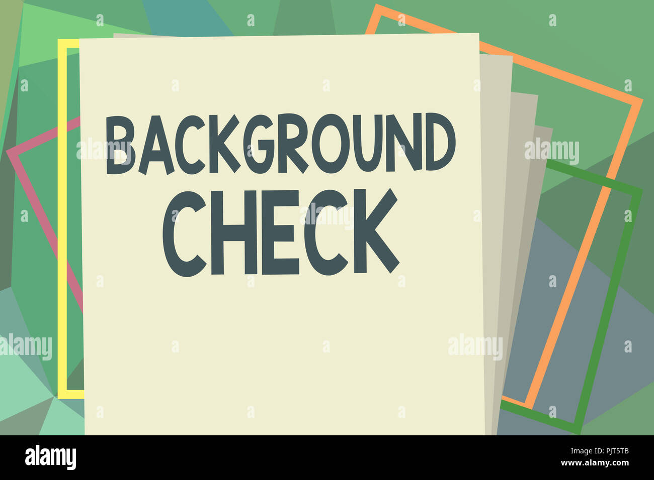 Writing note showing Background Check. Business photo showcasing way to ...