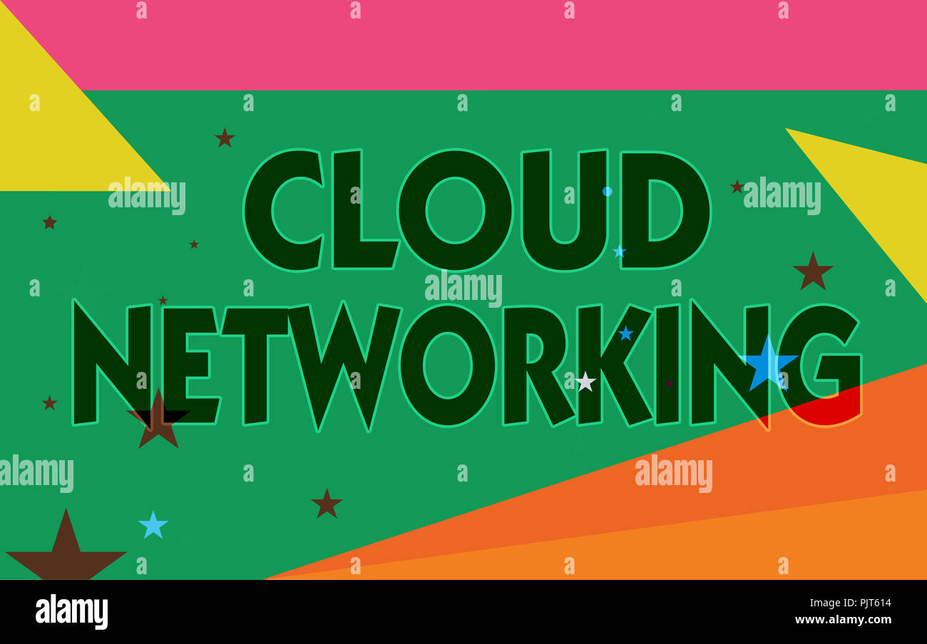 Word writing text Cloud Networking. Business concept for is term describing access of networking ...