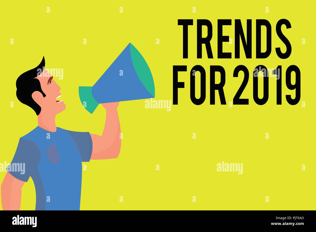 Writing note showing Trends For 2019. Business photo showcasing list of ...