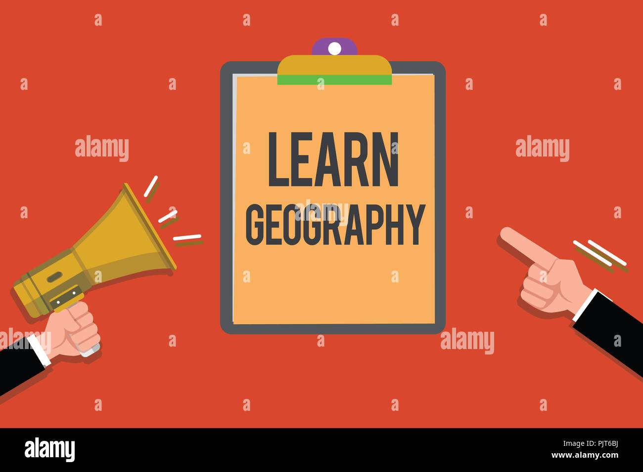 Text sign showing Learn Geography. Conceptual photo study of physical ...