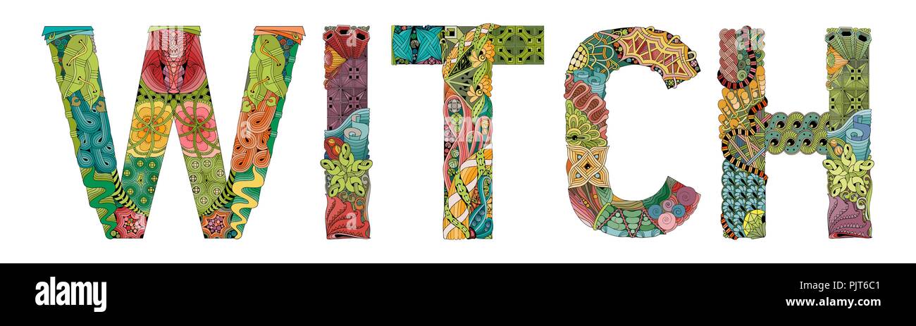 Word halloween Stock Vector Images - Alamy