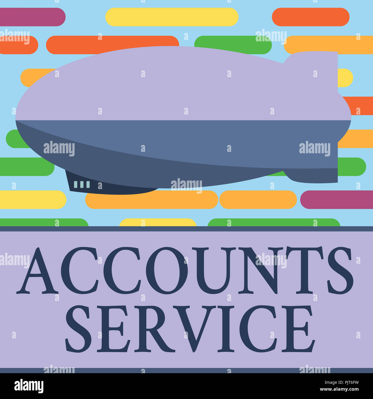 Text sign showing Accounts Service. Conceptual photo accessing list of ...