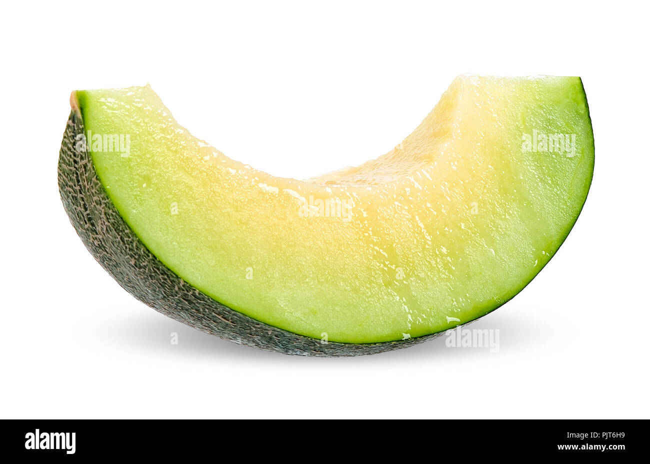 Slice melon isolated on white with clipping path Stock Photo - Alamy