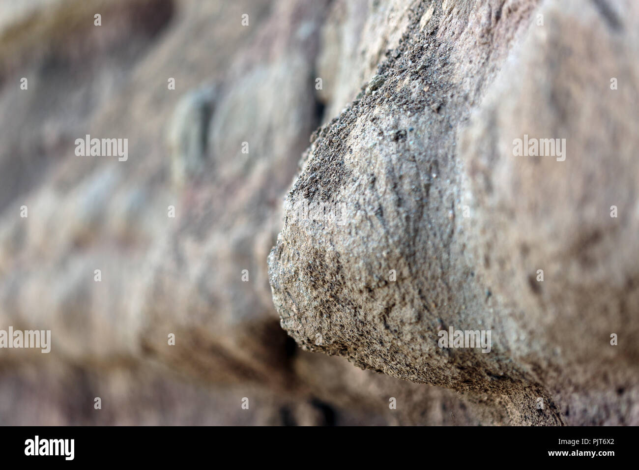 Geological layers in an archaeology site in detail Stock Photo - Alamy