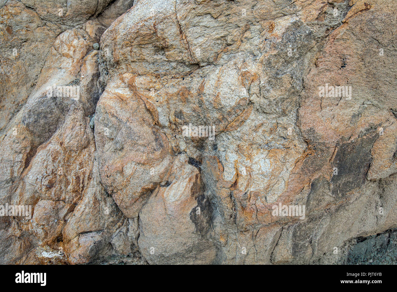 Geological layers in an archaeology site in detail Stock Photo - Alamy