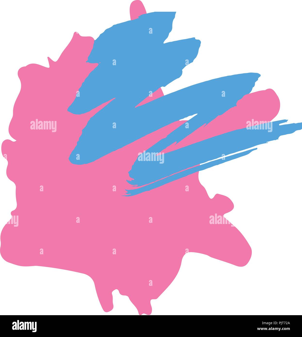 Vector illustration. Background of multi-colored blots of ink Stock ...