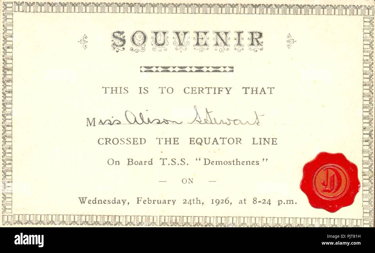 Crossing the equator hi-res stock photography and images - Alamy