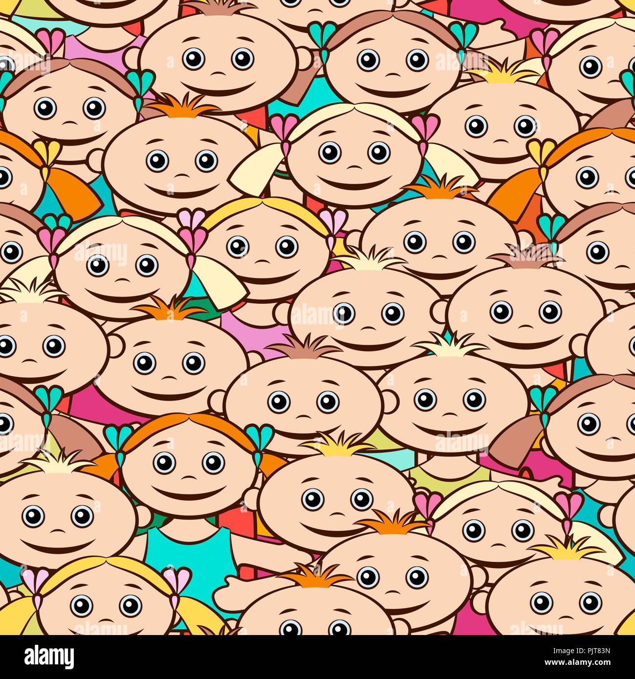 Seamless Background, Children Stock Vector Image & Art - Alamy
