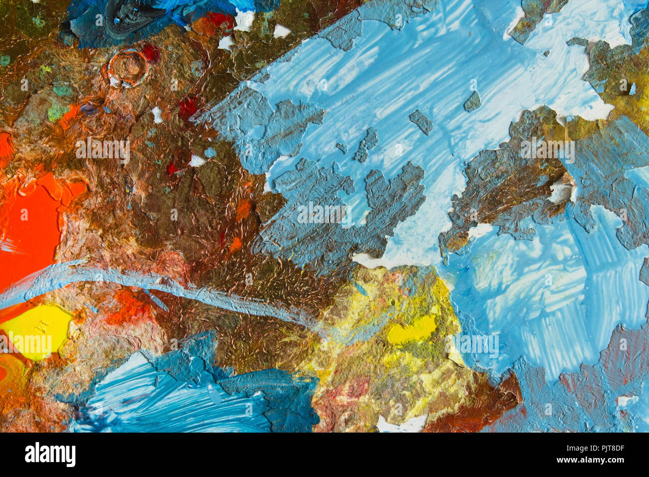 Paint oil painting background abstract brown orange backdrop detail hi ...