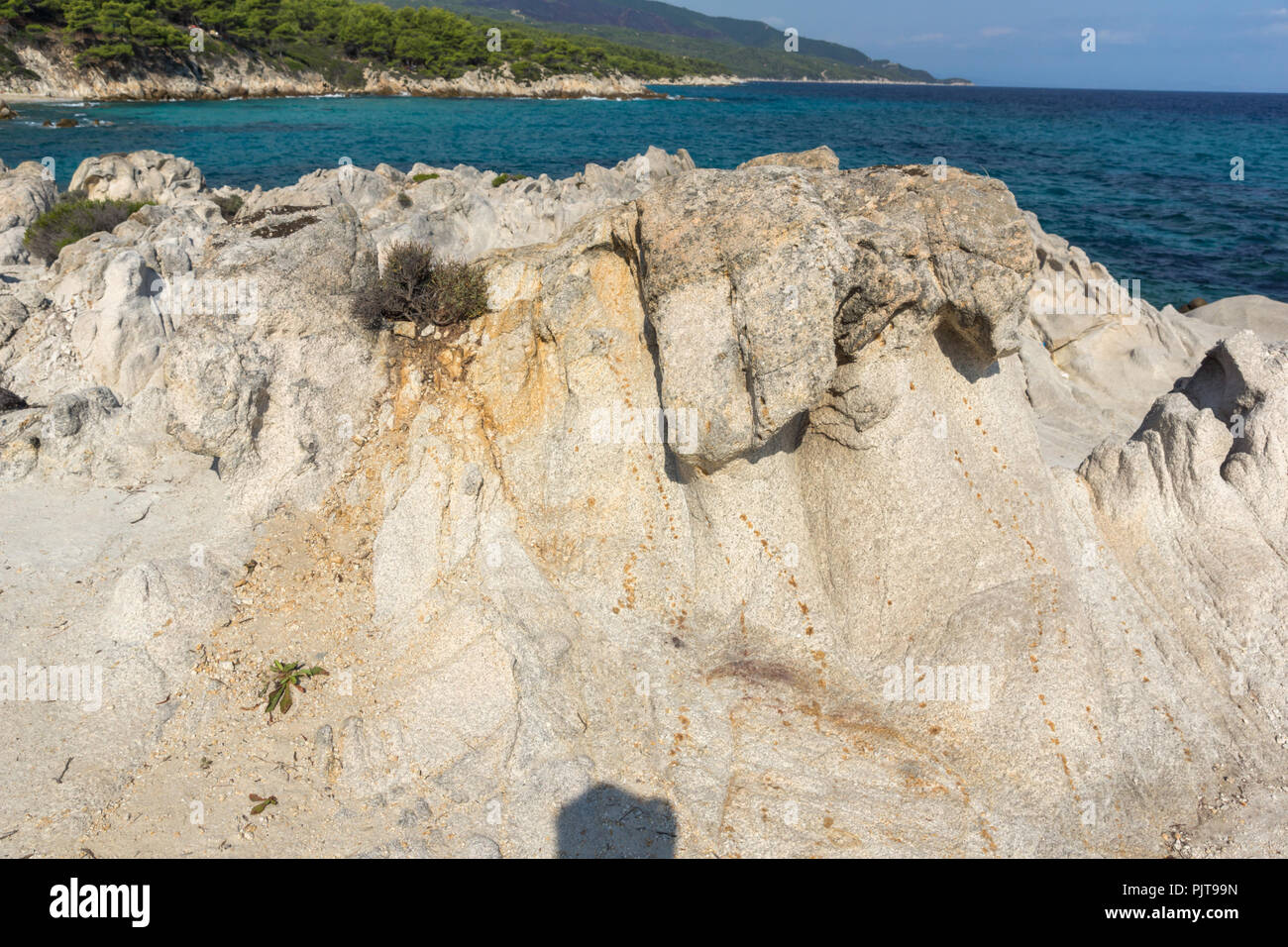 Seascape of Orange Beach Kavourotripes at Sithonia peninsula ...