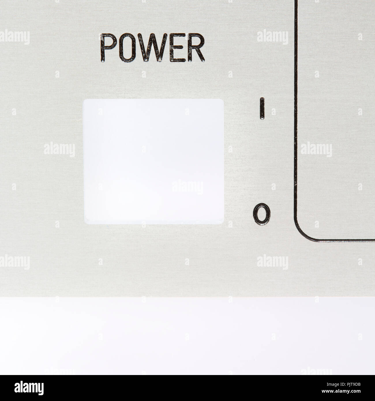 empty space and control panel power on off Stock Photo - Alamy