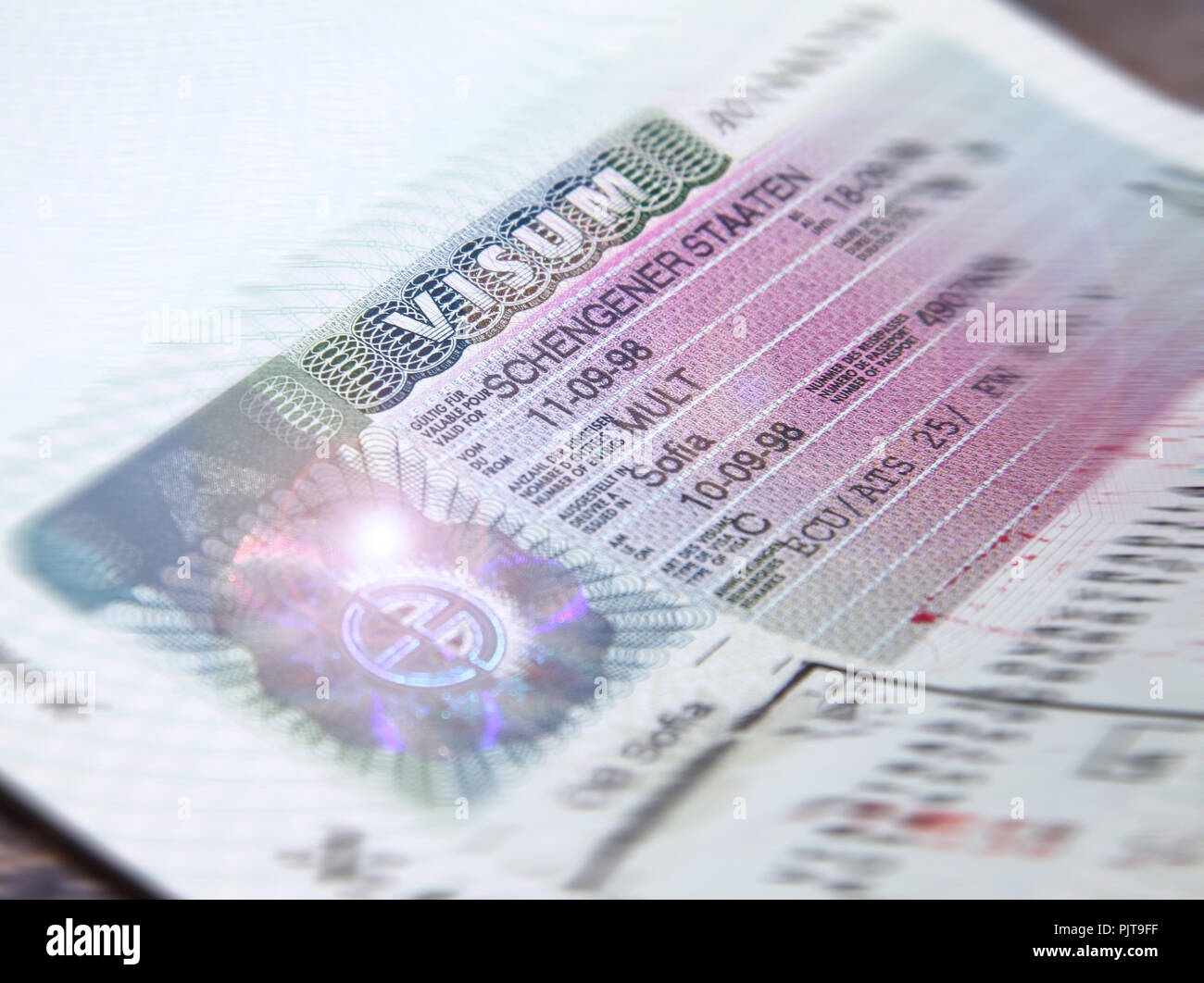 Schengen visa hi-res stock photography and images - Alamy